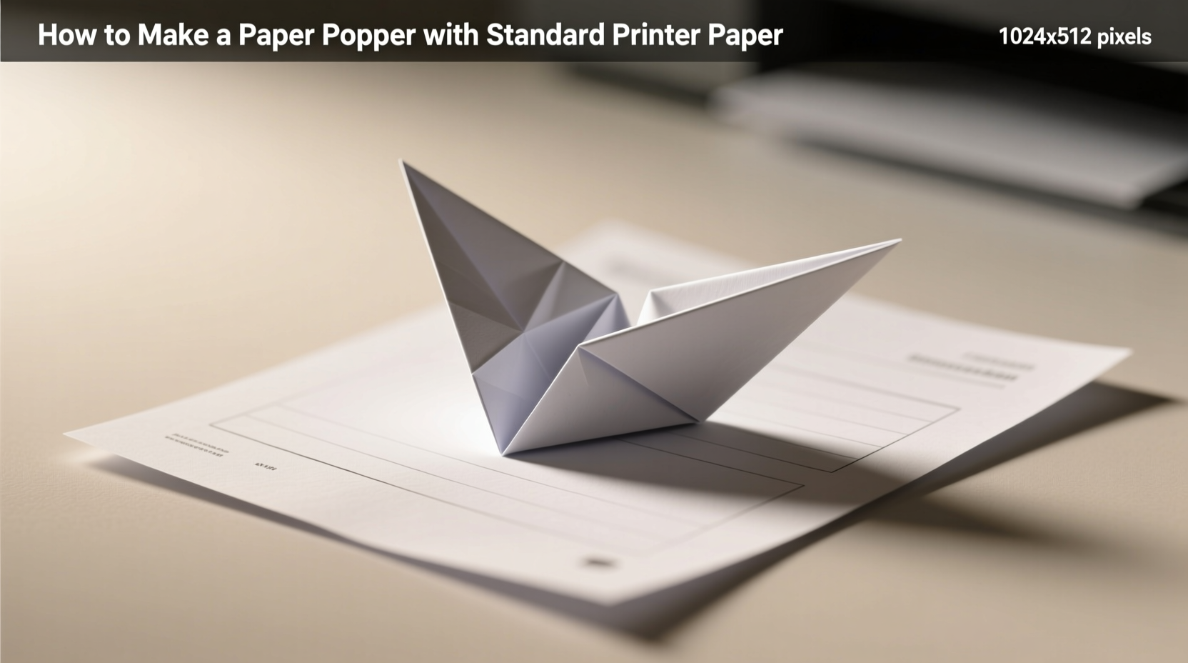How to Make a Paper Popper with Standard Printer Paper