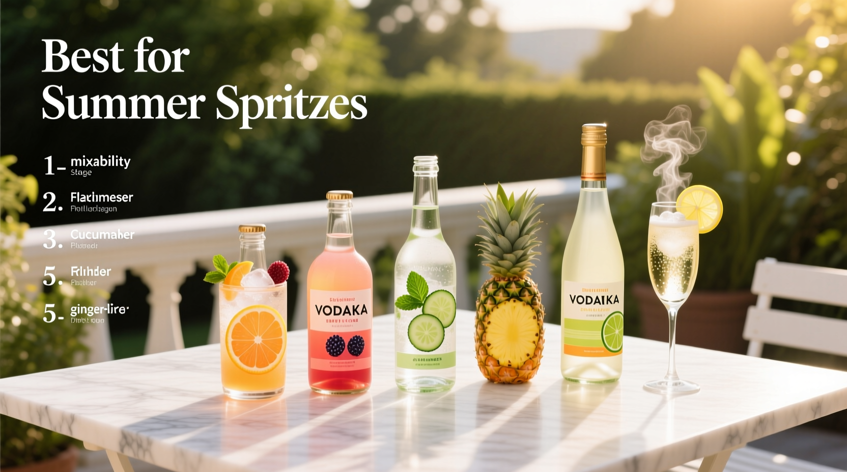Flavored Vodkas Ranked By Mixability Best For Summer Spritzes