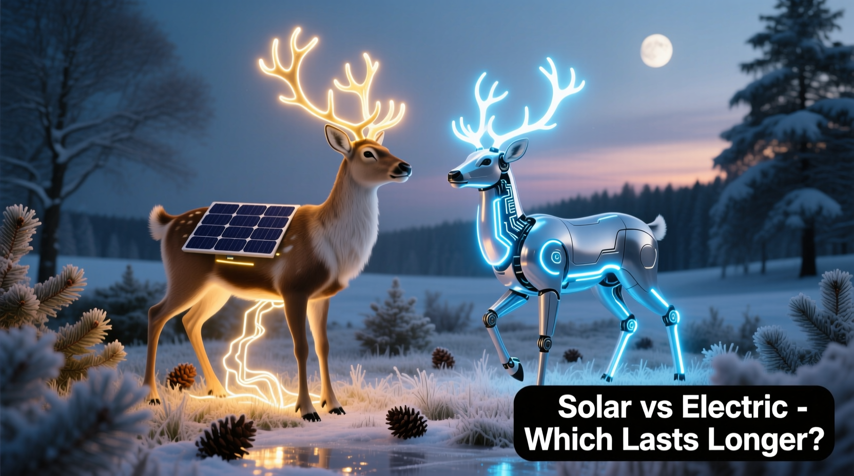 Solar Powered Garden Reindeer Vs Electric Ones Which Stays Lit Longer