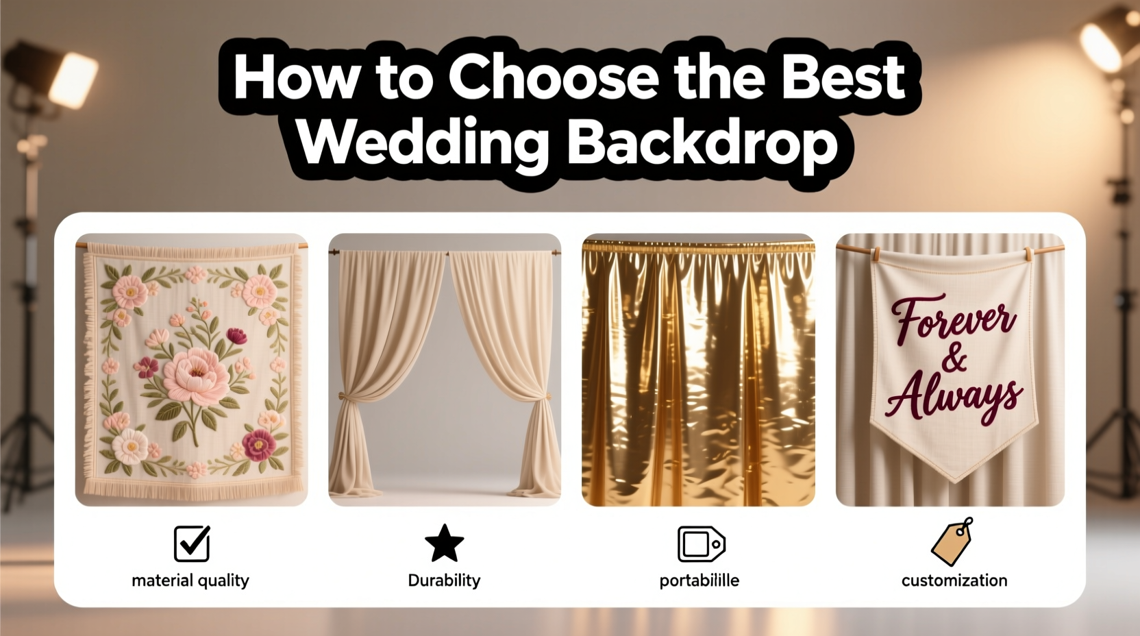 How to Choose the Best Wedding Backdrop: A Complete Buying Guide