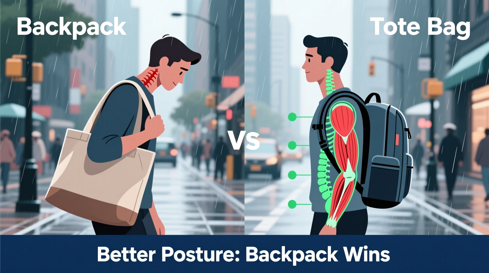 Tote Bag Vs Backpack Which Is Actually Better For Your Posture During ...