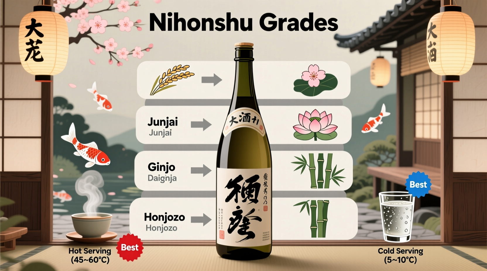 Sake Grades Explained Which Level Works Best For Hot Vs Cold Serving
