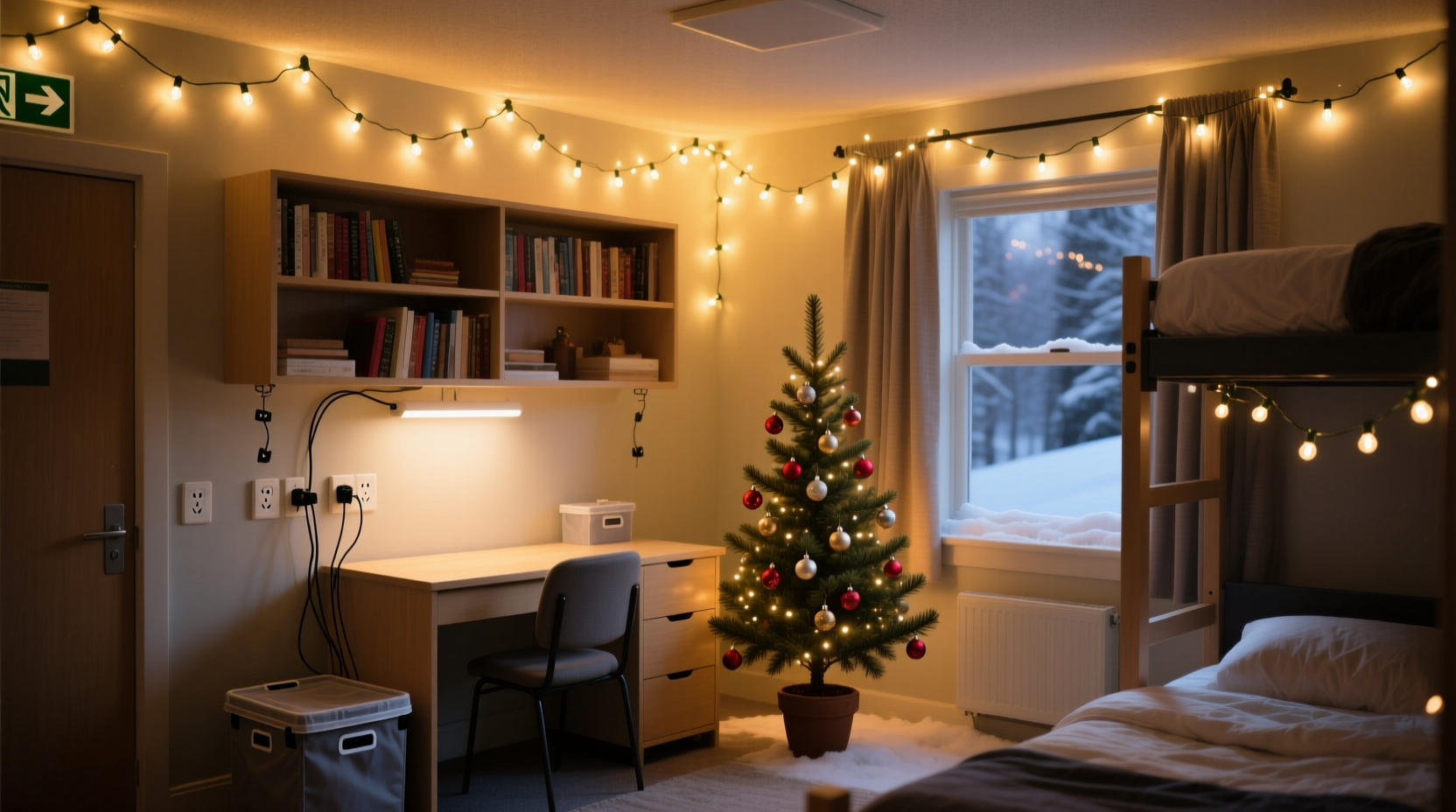 Can You Use Christmas Lights In A Dorm Room Without Violating Fire Codes