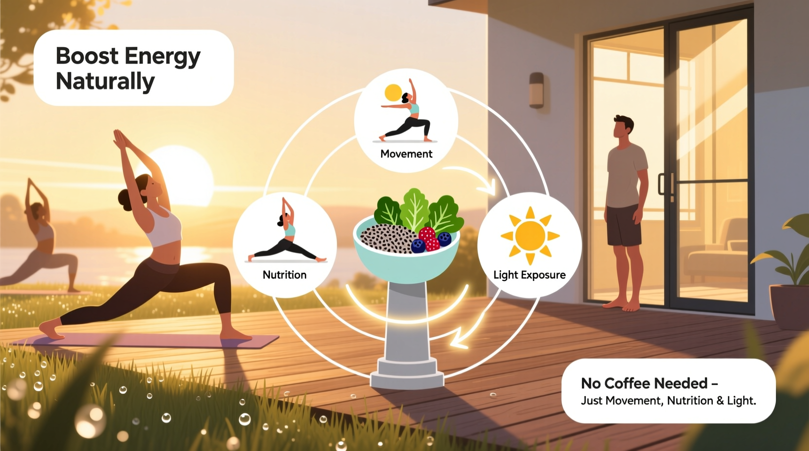 How To Boost Energy Without Coffee Using Movement Nutrition And Light ...