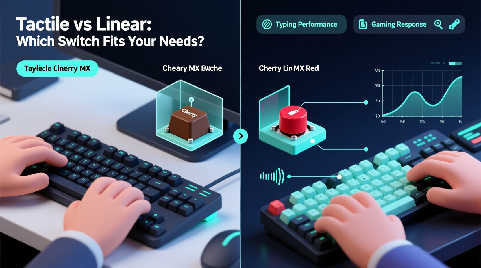 Mechanical Keyboard Switches Tactile Vs Linear Which Suits Typing Vs Gaming
