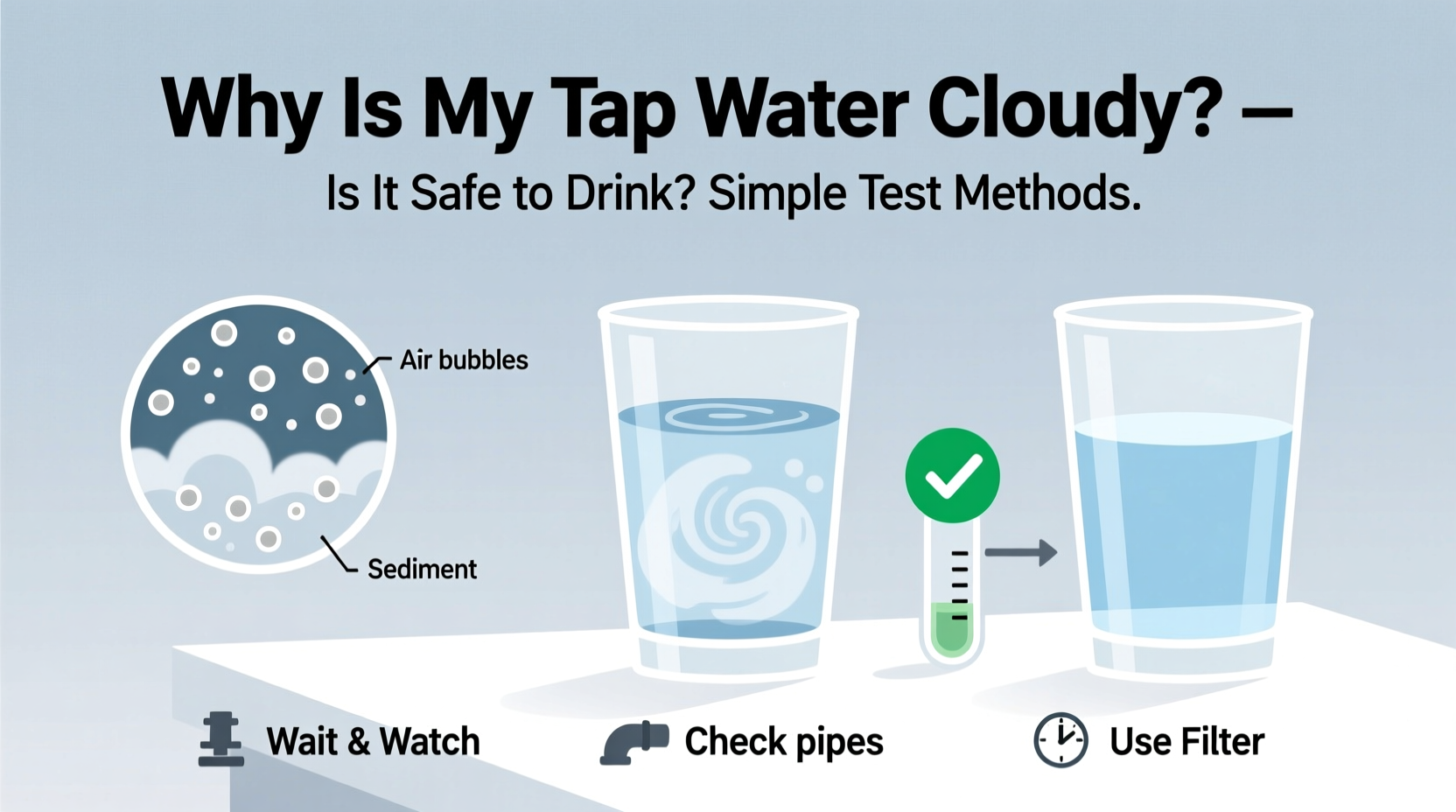 Why Is My Tap Water Cloudy And Is It Safe To Drink Simple Test Methods