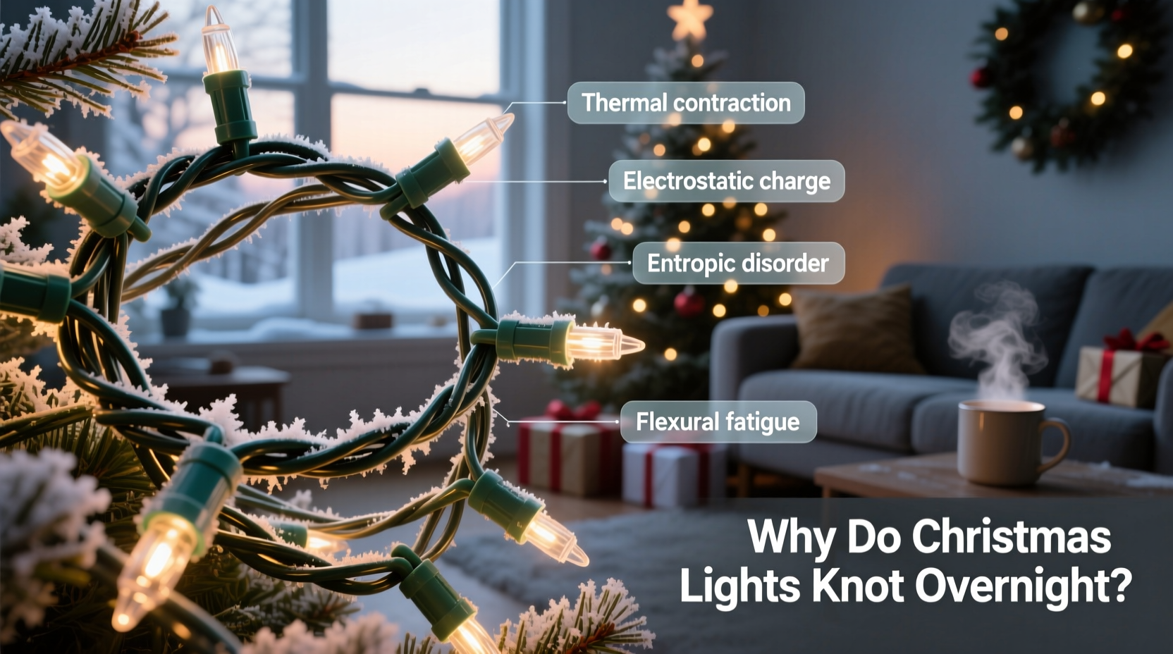 Why Do Christmas Lights Sometimes Form Knots Overnight Science Behind It