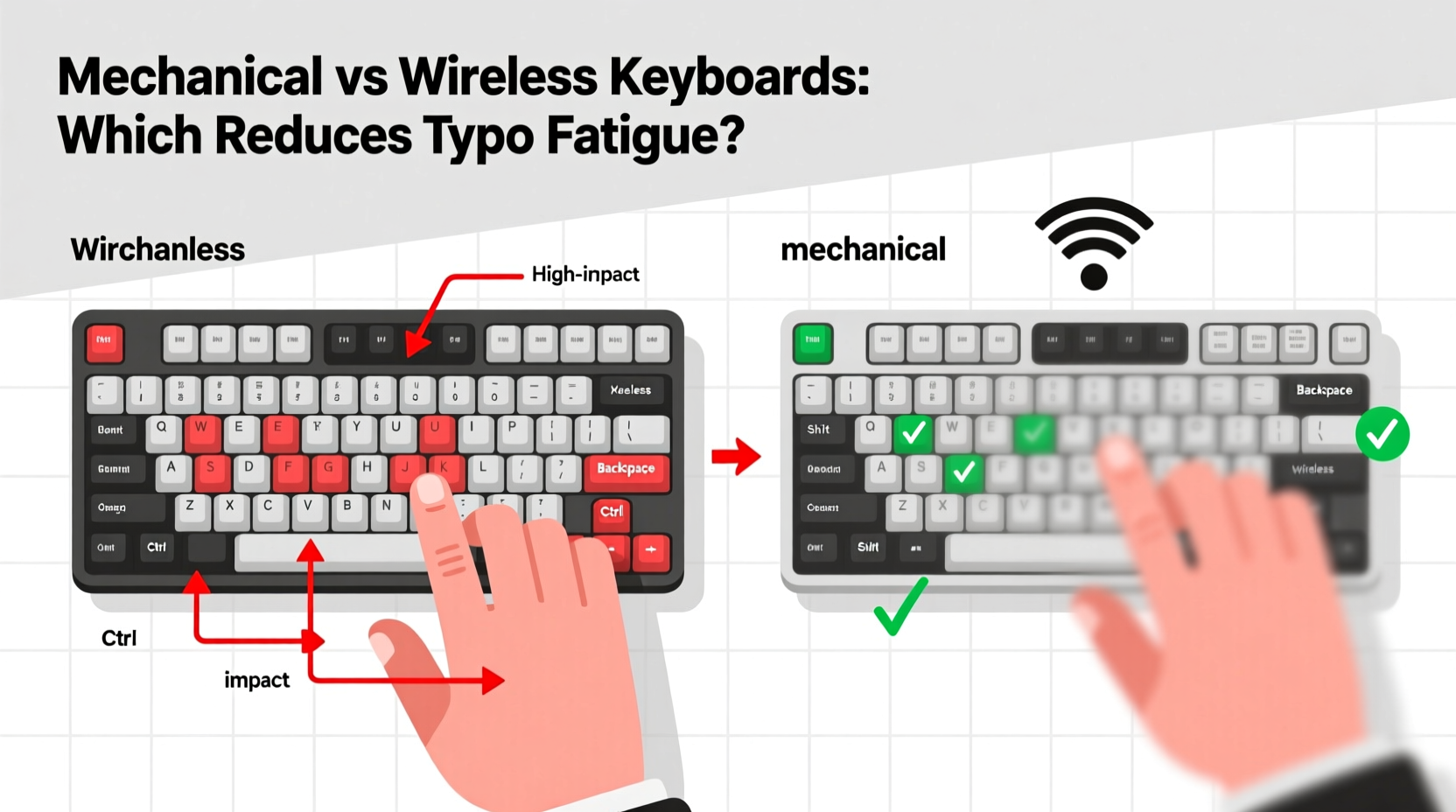Wireless Keyboard Vs Mechanical For Coding Which Reduces Typo Fatigue