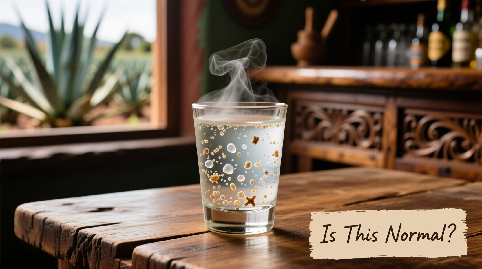 Why Does My Mezcal Have Floating Bits And Should I Strain Them