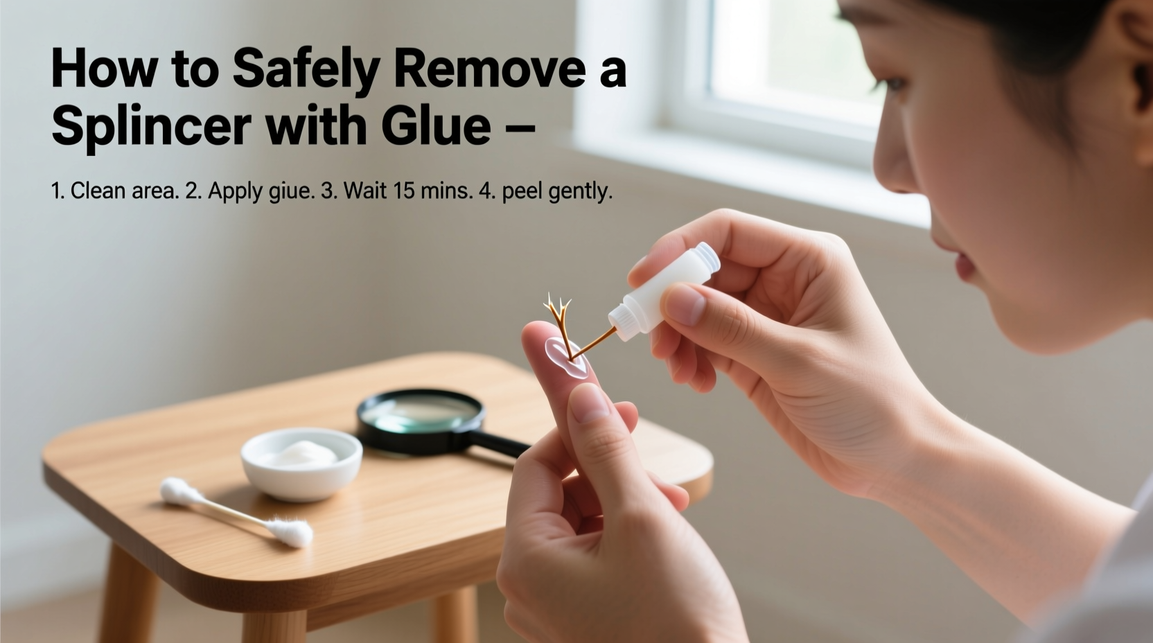How To Safely Remove A Splinter With Glue Instead Of Tweezers