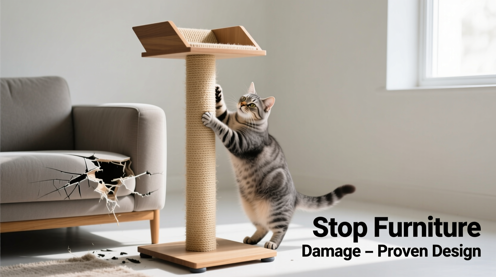 Best Cat Scratching Posts That Actually Stop Furniture Destruction