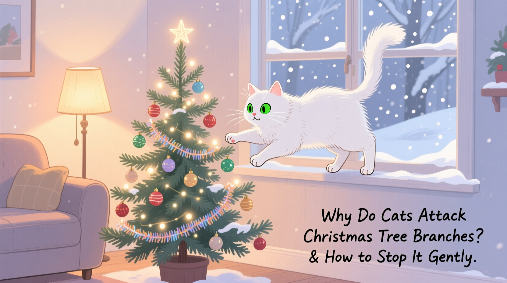 Why Do Cats Attack Christmas Tree Branches And How To Stop It Gently