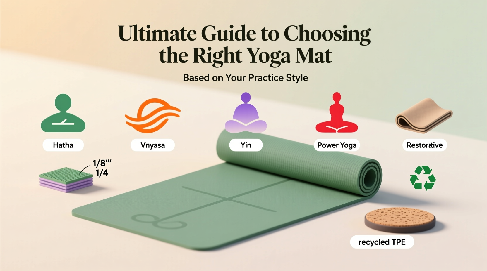 Ultimate Guide To Choosing The Right Yoga Mat Based On Your Practice Style