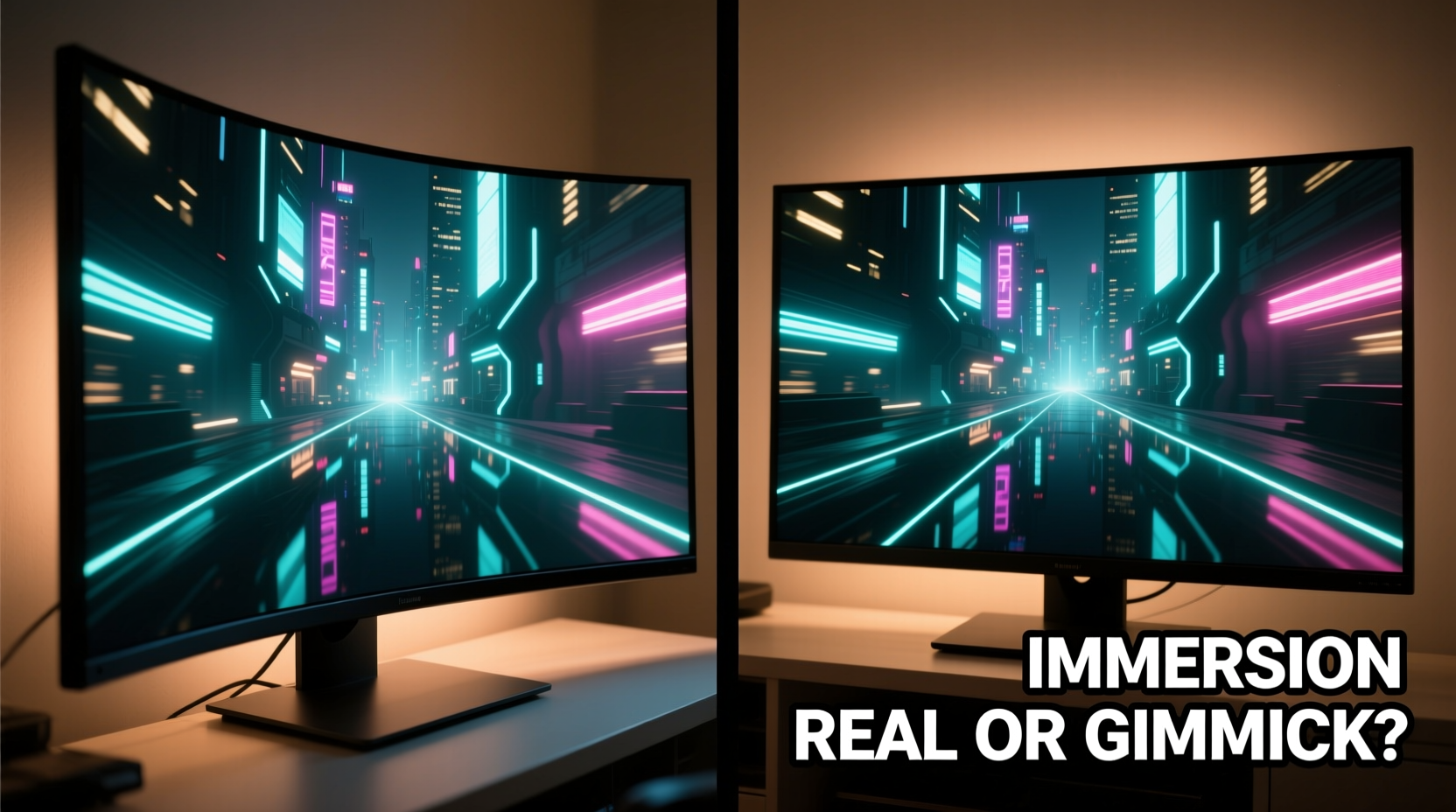 Curved Monitor Vs Flat Monitor Is The Immersion Real Or Just A Gimmick ...