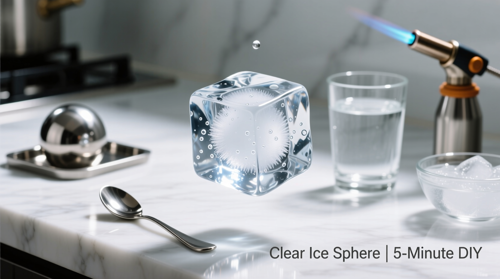 How To Make A Clear Ice Cube Sphere At Home With Basic Tools