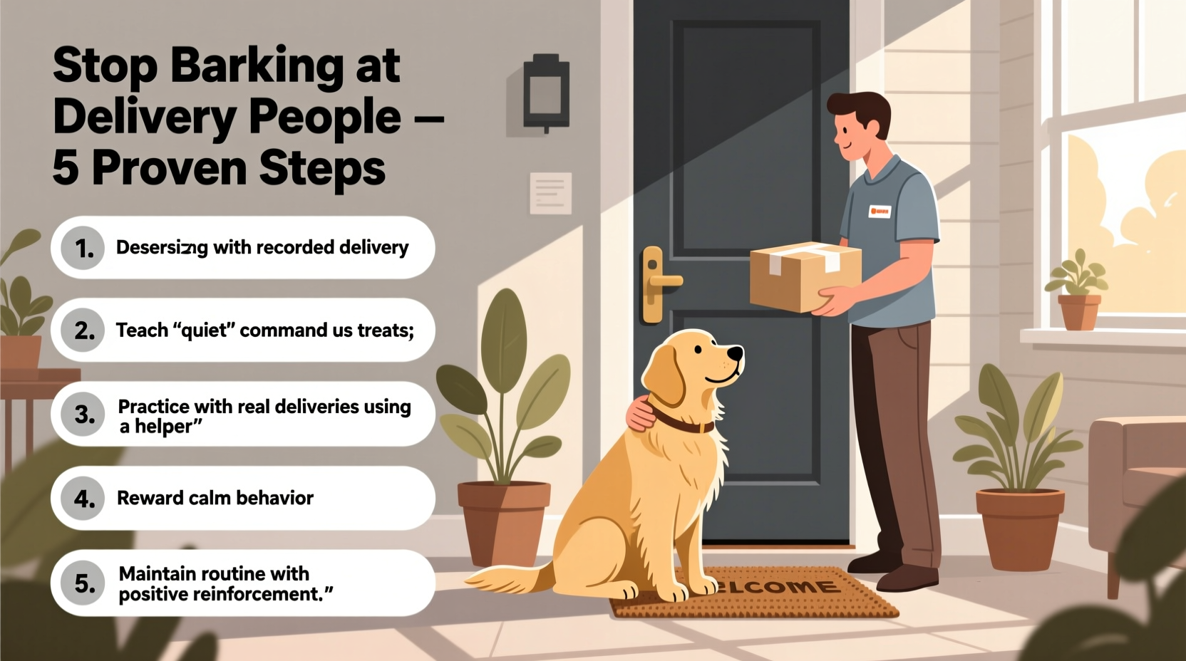 How To Train Your Dog To Stop Barking At Delivery People Once And For All