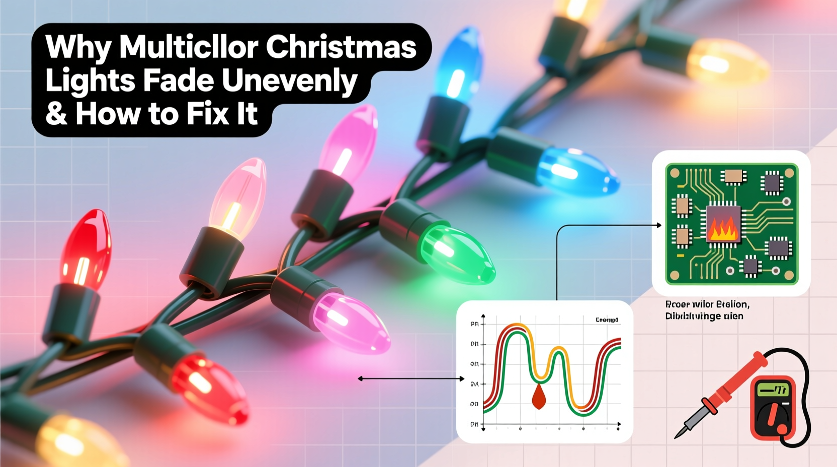 Why Do Multicolor Christmas Lights Fade Unevenly And How To Fix It
