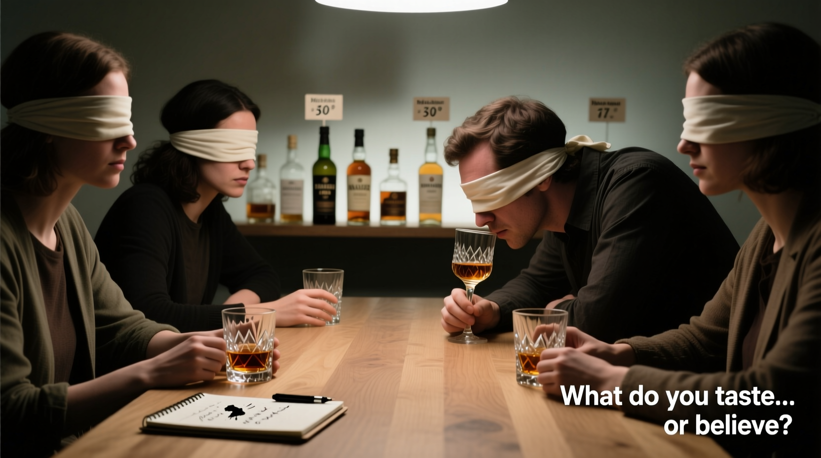 How To Host A Blindfolded Spirit Tasting That Reveals Bias In Perceived ...