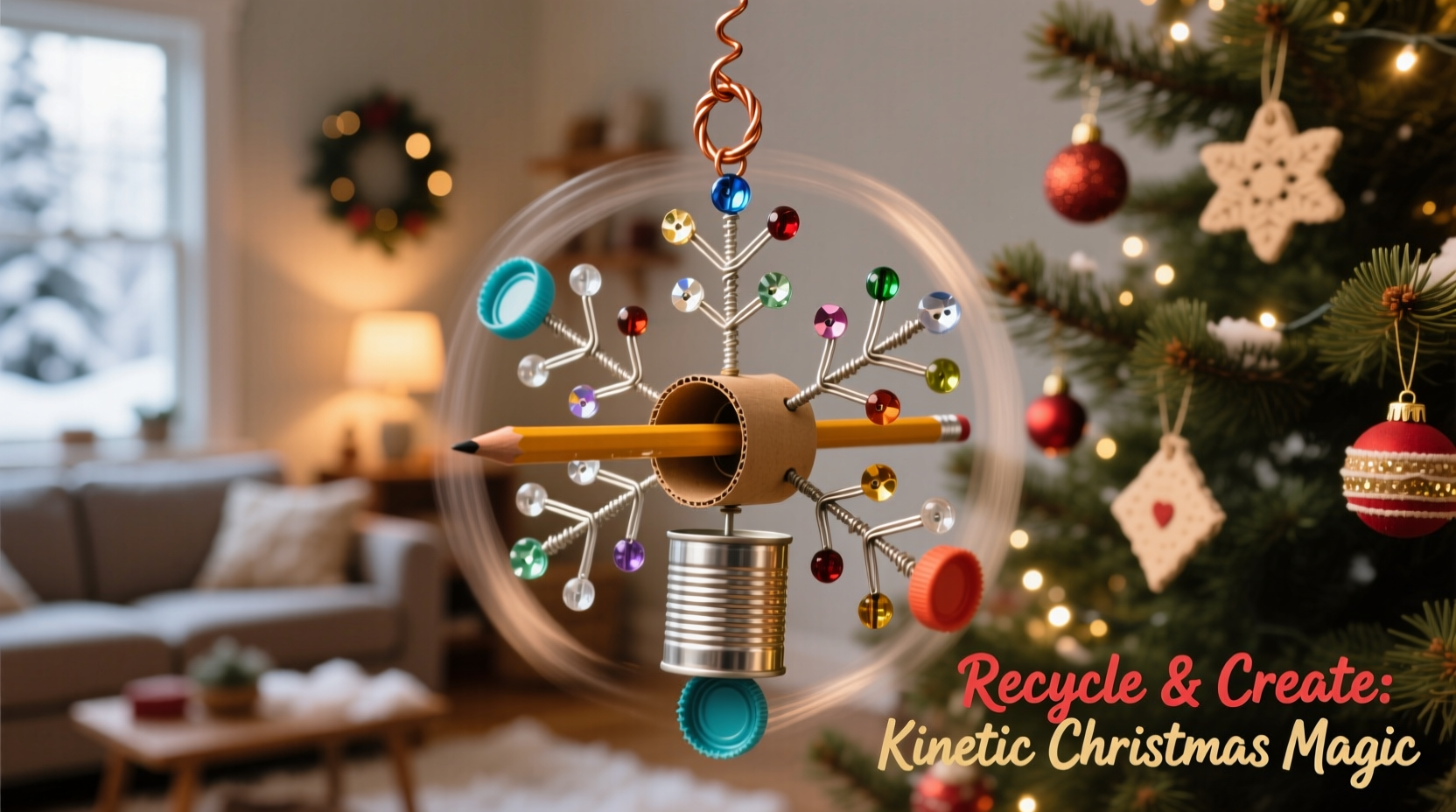 How To Make A Kinetic Christmas Decoration Using Recycled Materials