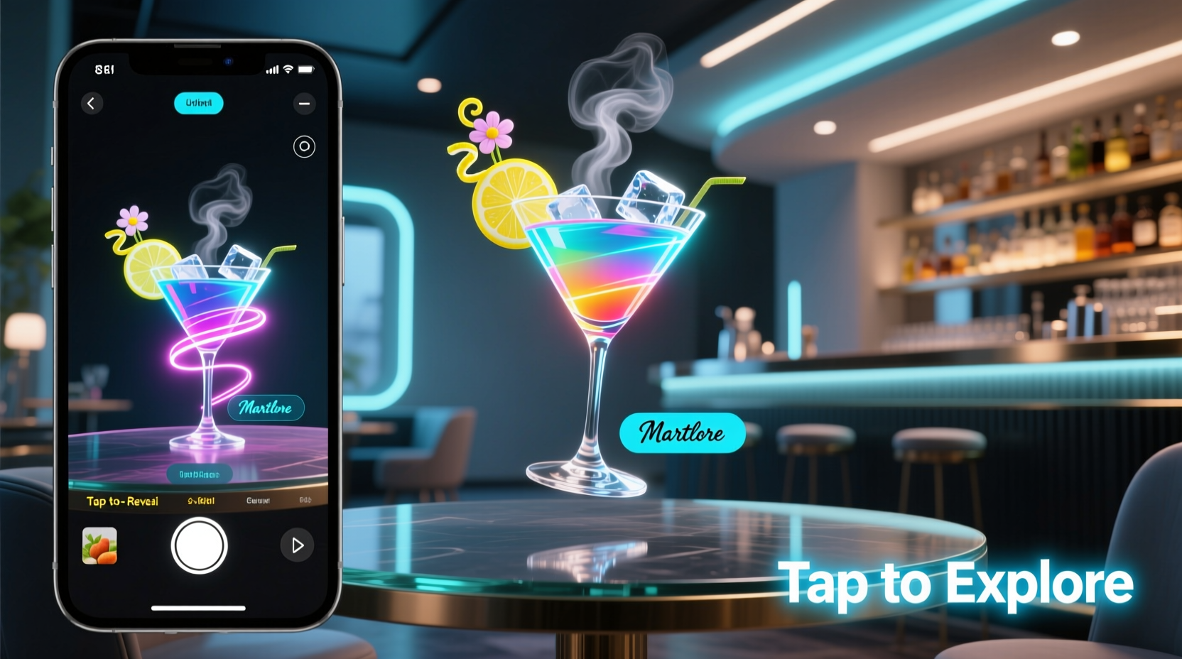 How To Use Augmented Reality Apps To Visualize Cocktail Presentations
