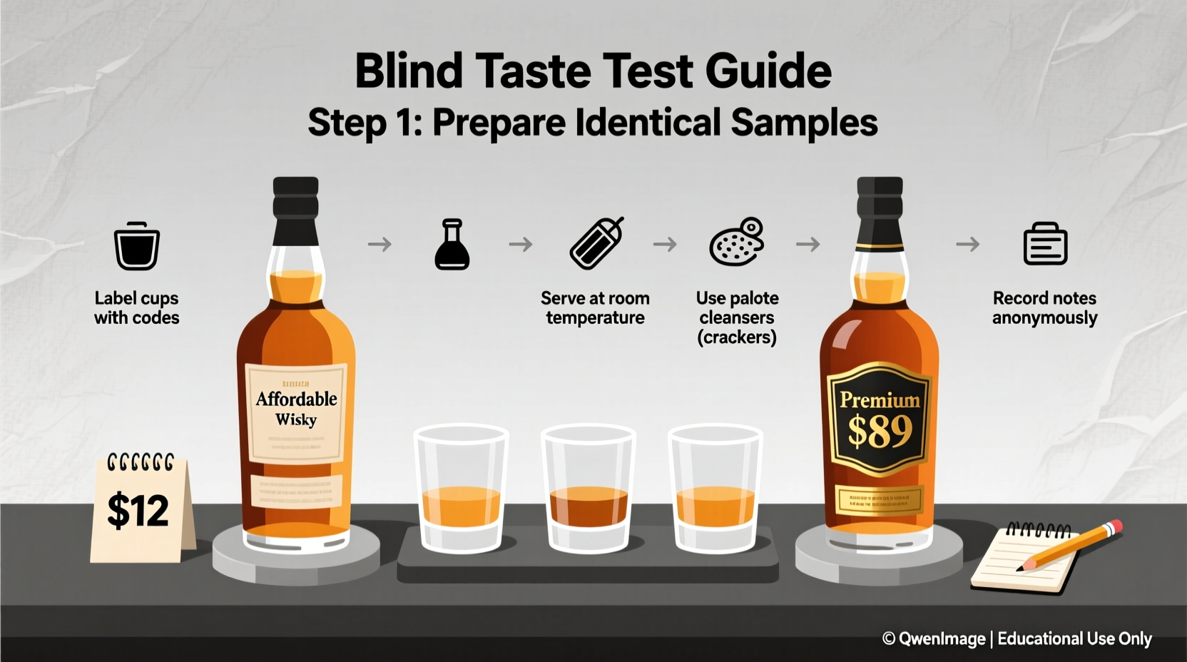 How To Host A Blind Taste Test Between Cheap And Premium Whiskeys