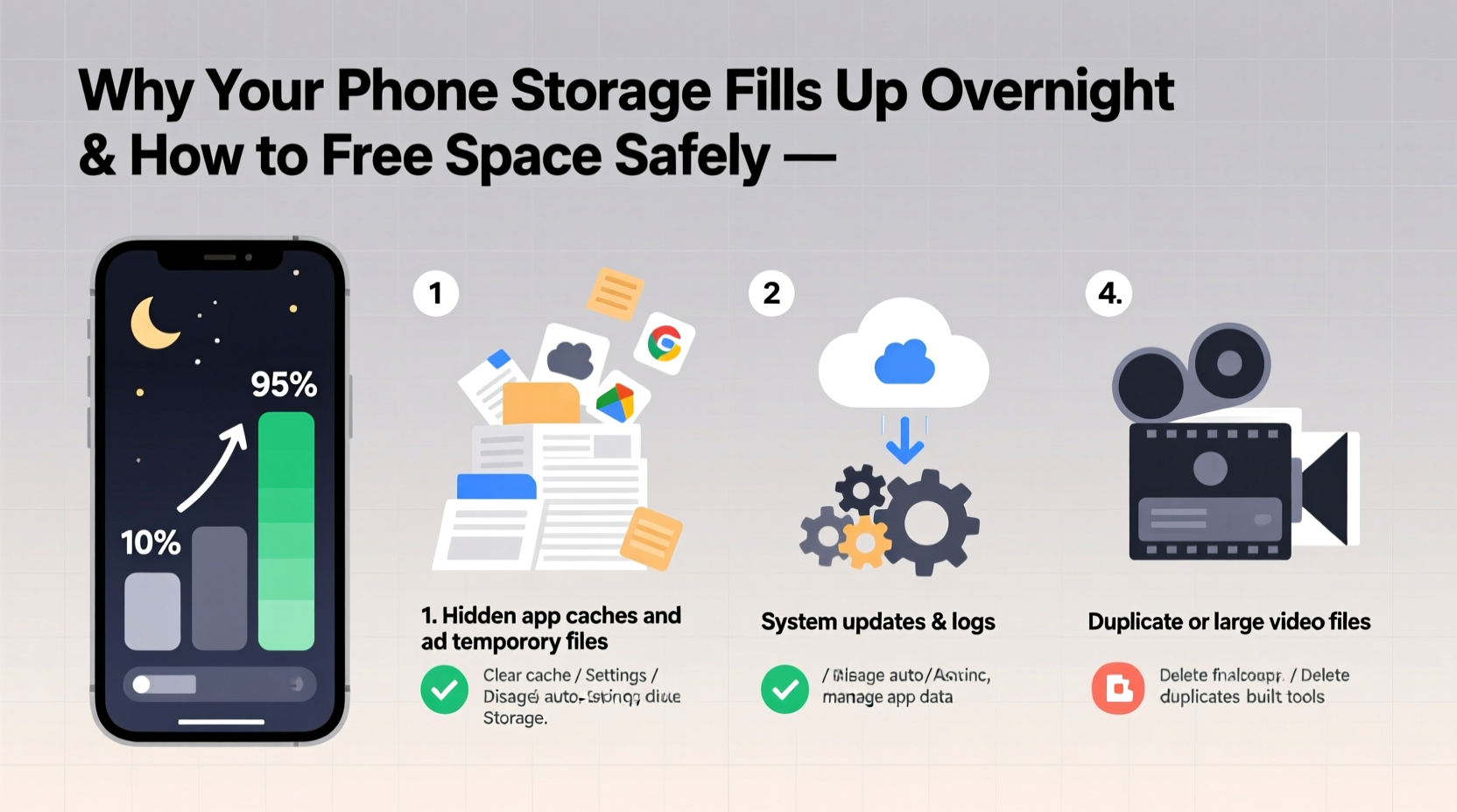 Why Does My Phone Storage Fill Up Overnight And How To Free Space Safely