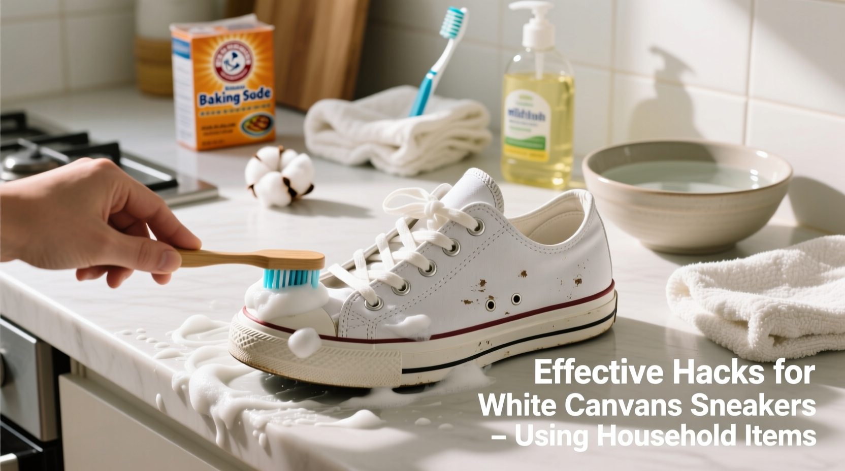 How To Clean White Canvas Sneakers Effective Hacks Using Household Items