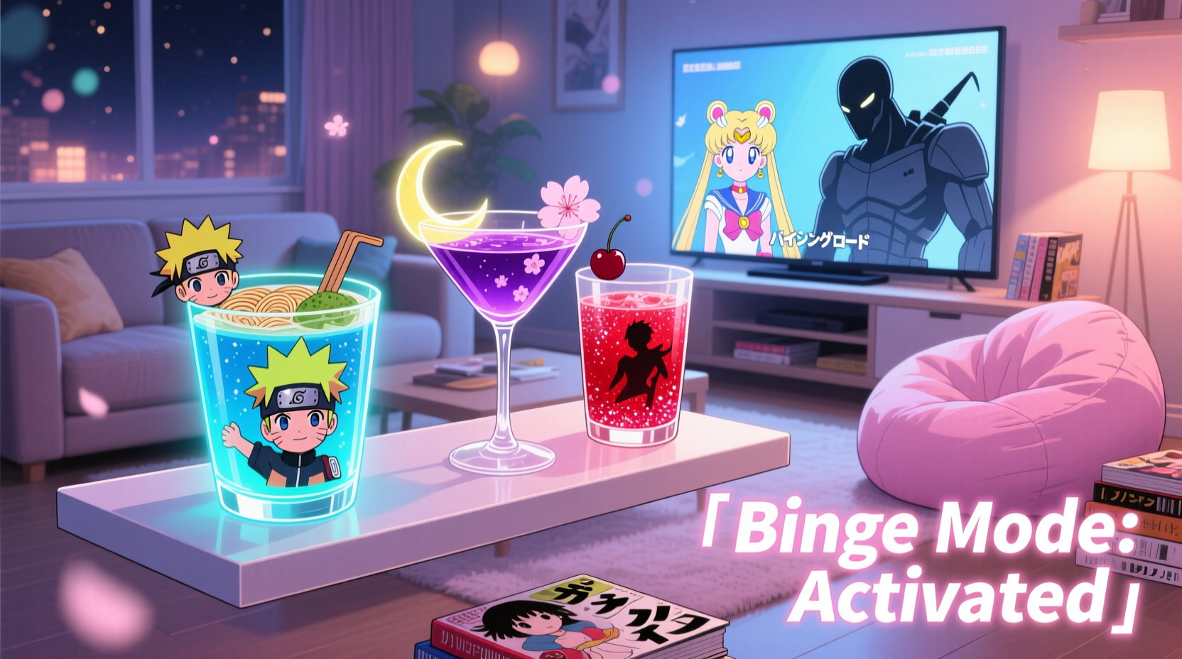 How To Pair Anime-themed Cocktail Glasses With Your Favorite Binge ...