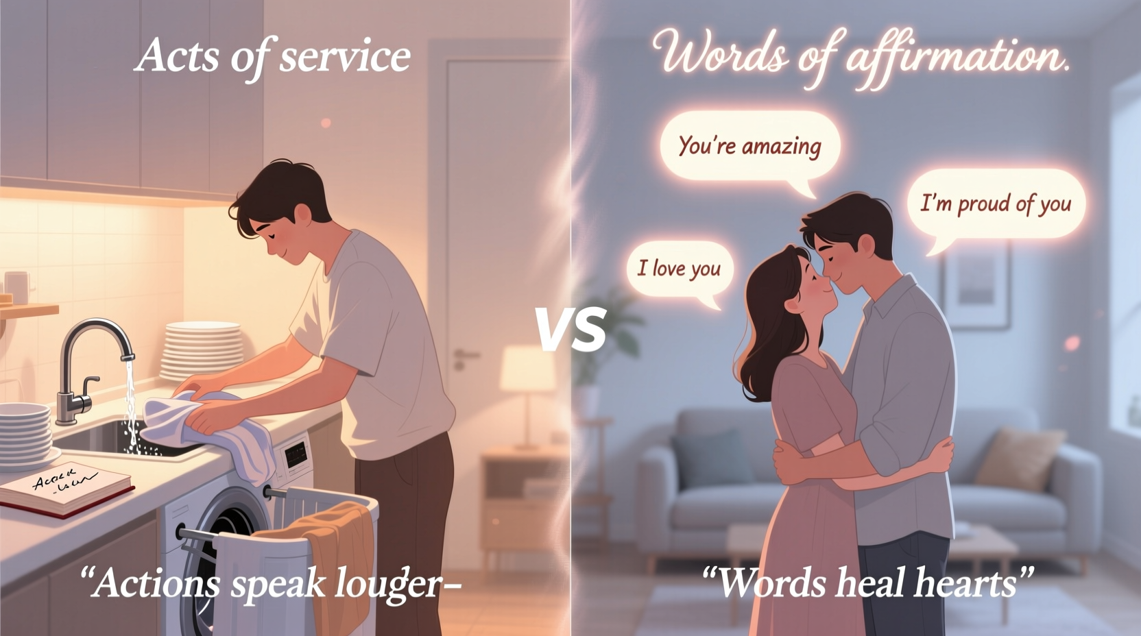 Acts Of Service Vs Words Of Affirmation Navigating Mismatched Love ...