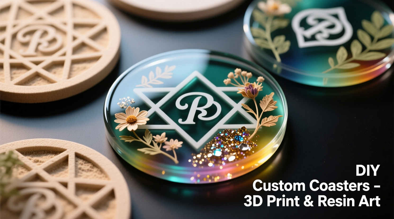 How To Create Custom Coasters Using 3D Printing And Resin Art