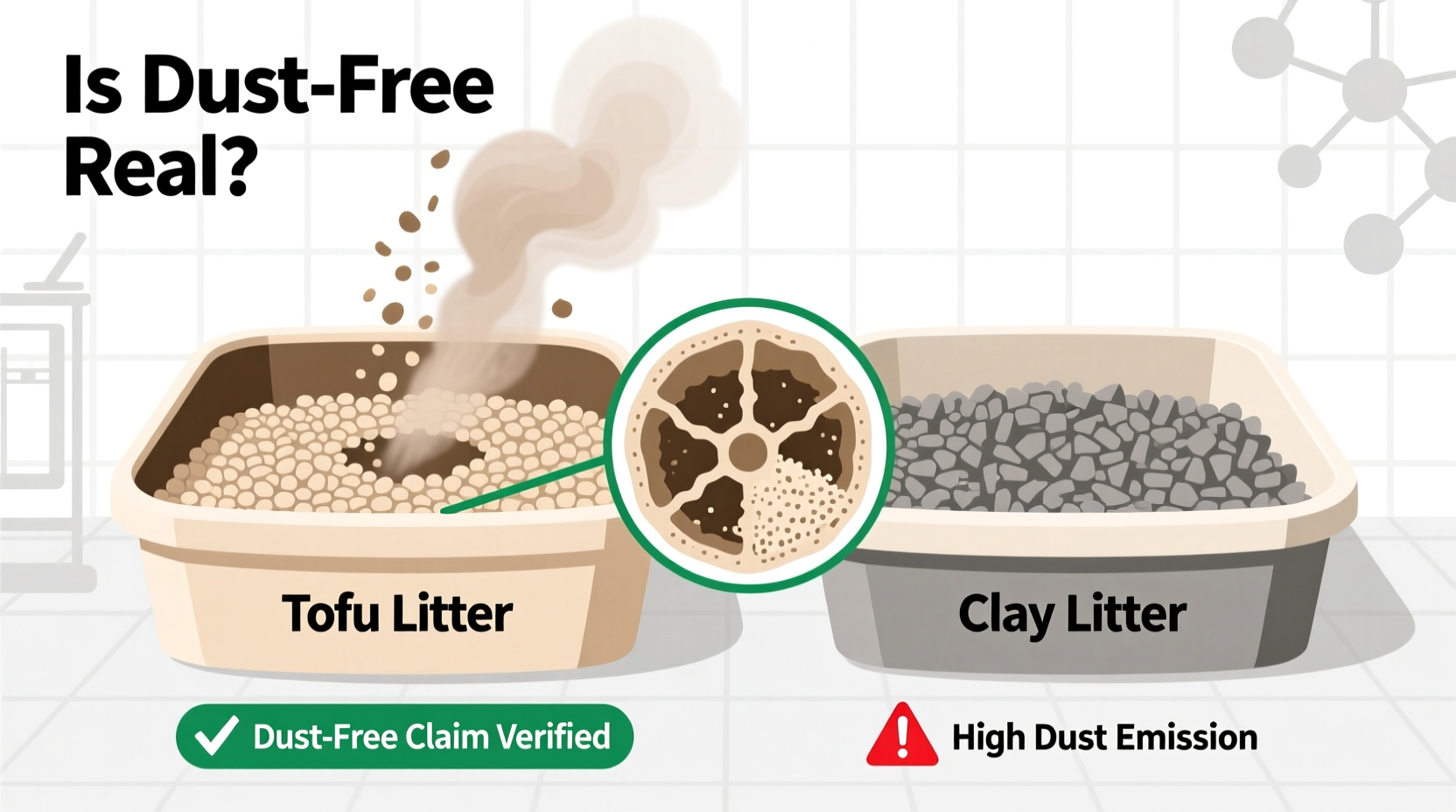 Tofu Cat Litter Vs Clay Litter Is The Dust Free Claim Real