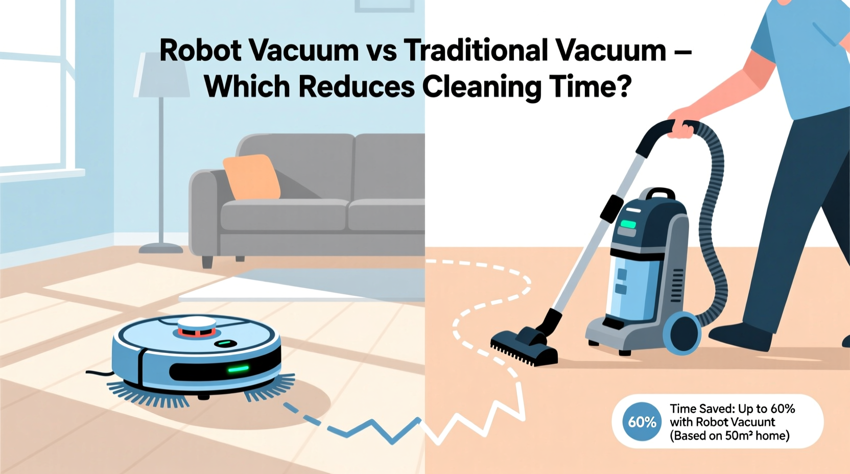 Robot Vacuum Vs Traditional Vacuum Which Actually Reduces Cleaning Time