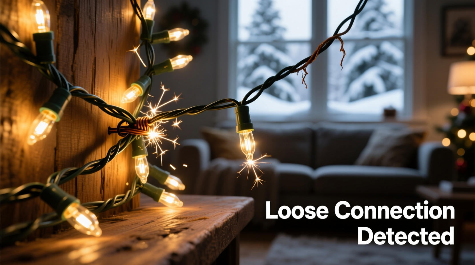 Why Do Christmas Lights Sometimes Shimmer Unexpectedly Loose Connections