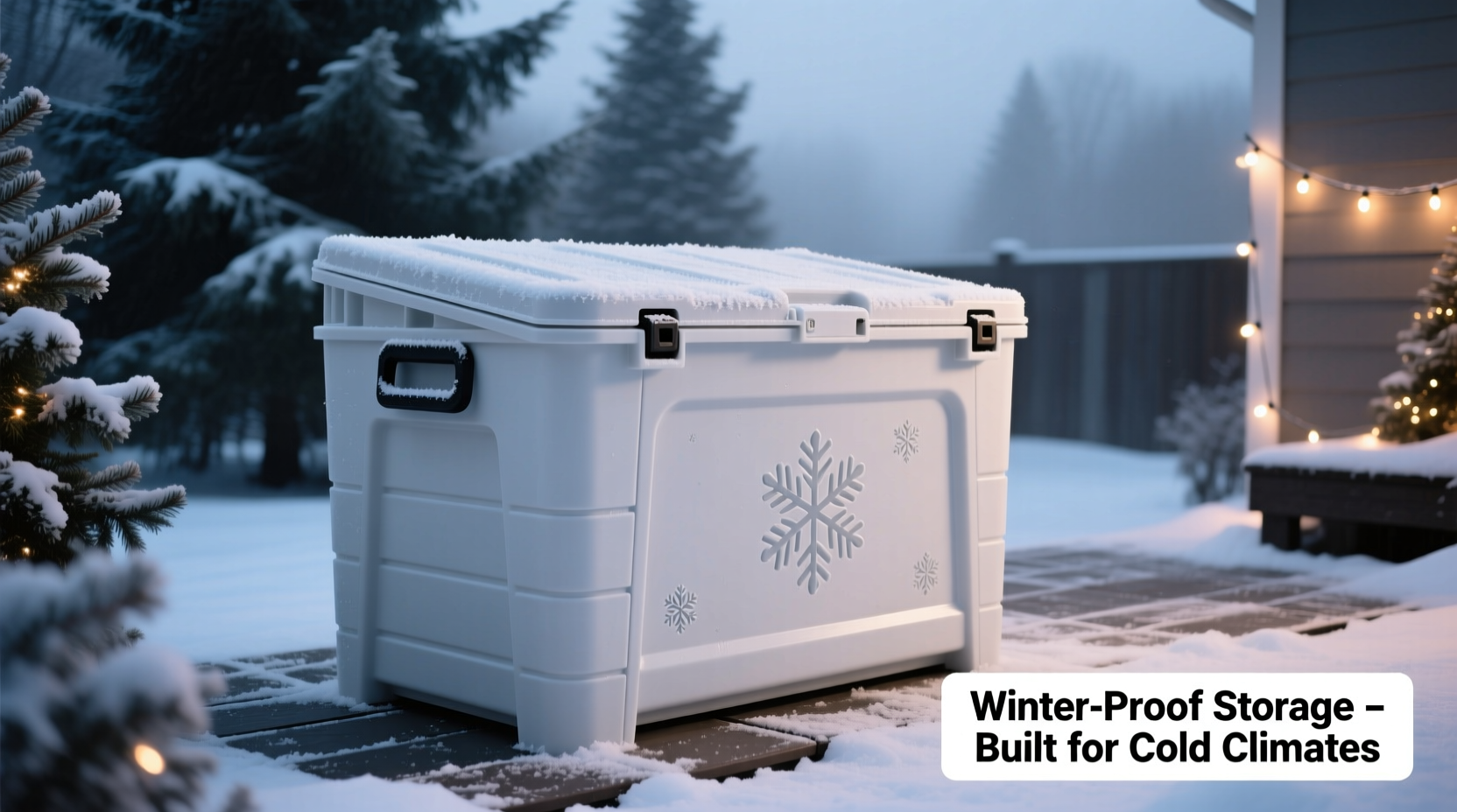 Outdoor Christmas Decoration Storage Bins That Resist Cracking In Cold