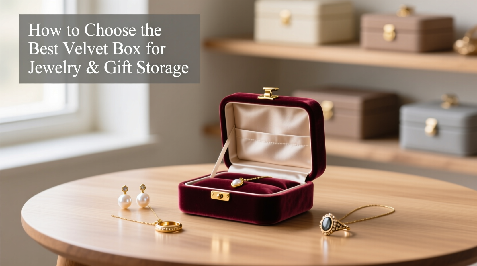 How to Choose the Best Velvet Box for Jewelry & Gift Storage