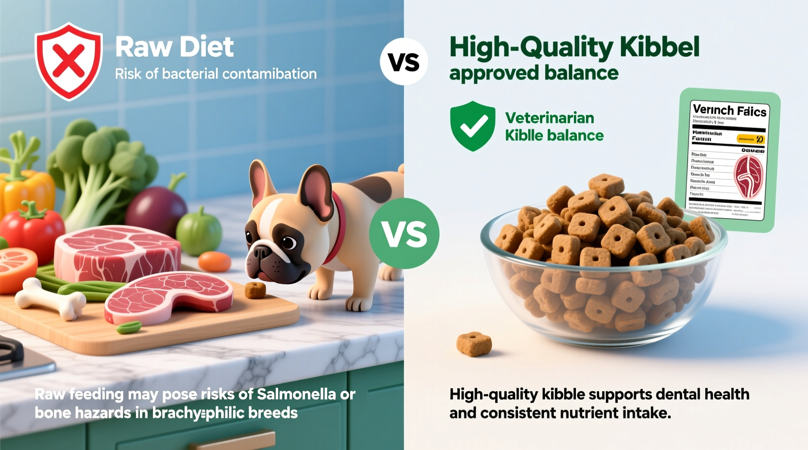 Raw Diet Vs High Quality Kibble Is Raw Feeding Actually Safe For French ...