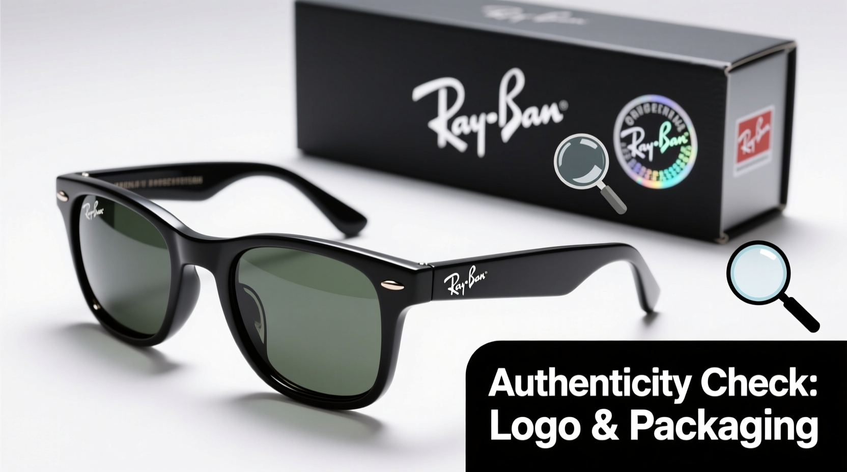 How To Spot Fake Ray Ban Sunglasses By Examining The Logo And Packaging ...