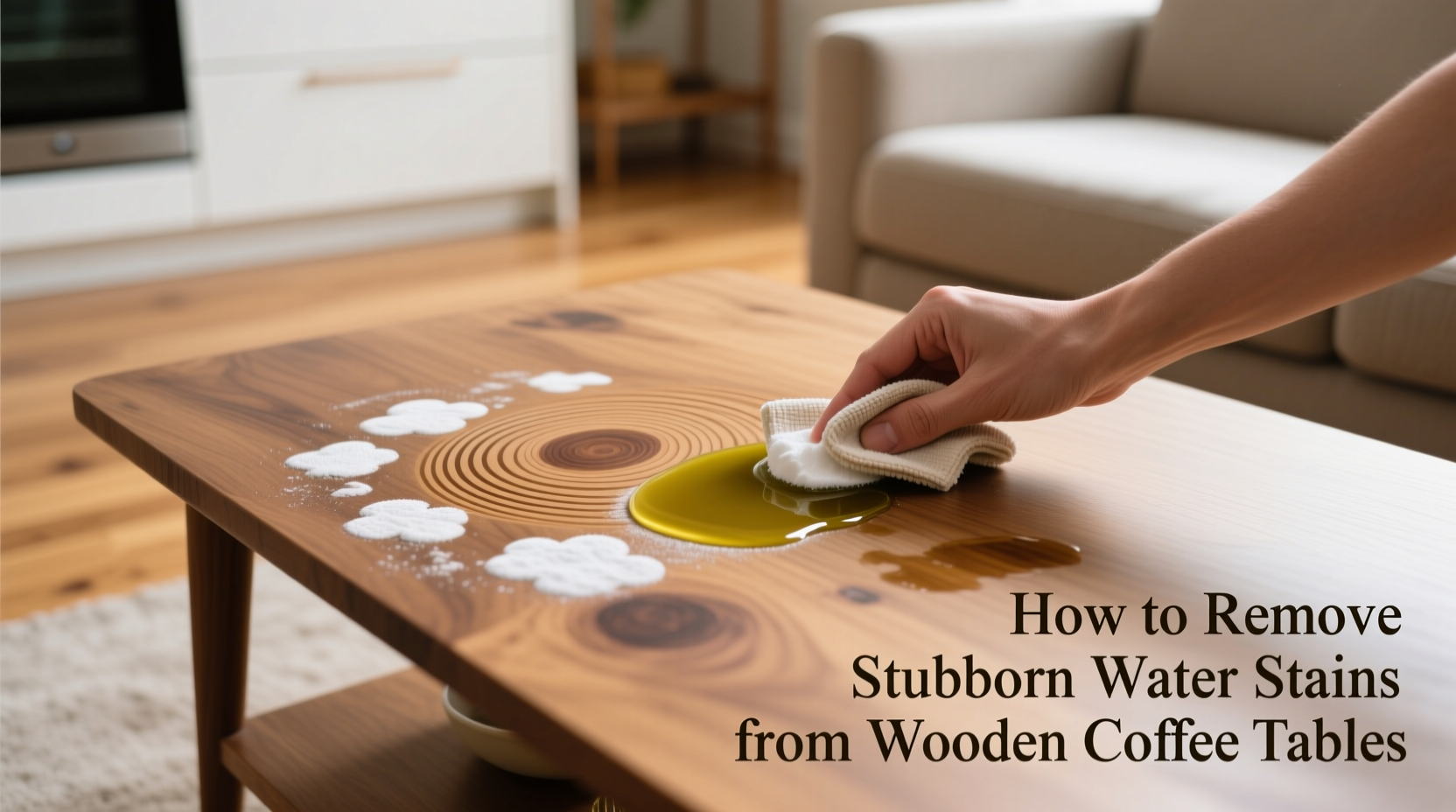 How To Remove Stubborn Water Stains From Wooden Coffee Tables