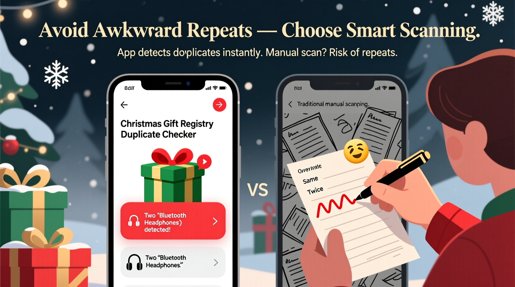 Christmas Gift Registry Duplicate Checker App Vs Manual Scan Which ...
