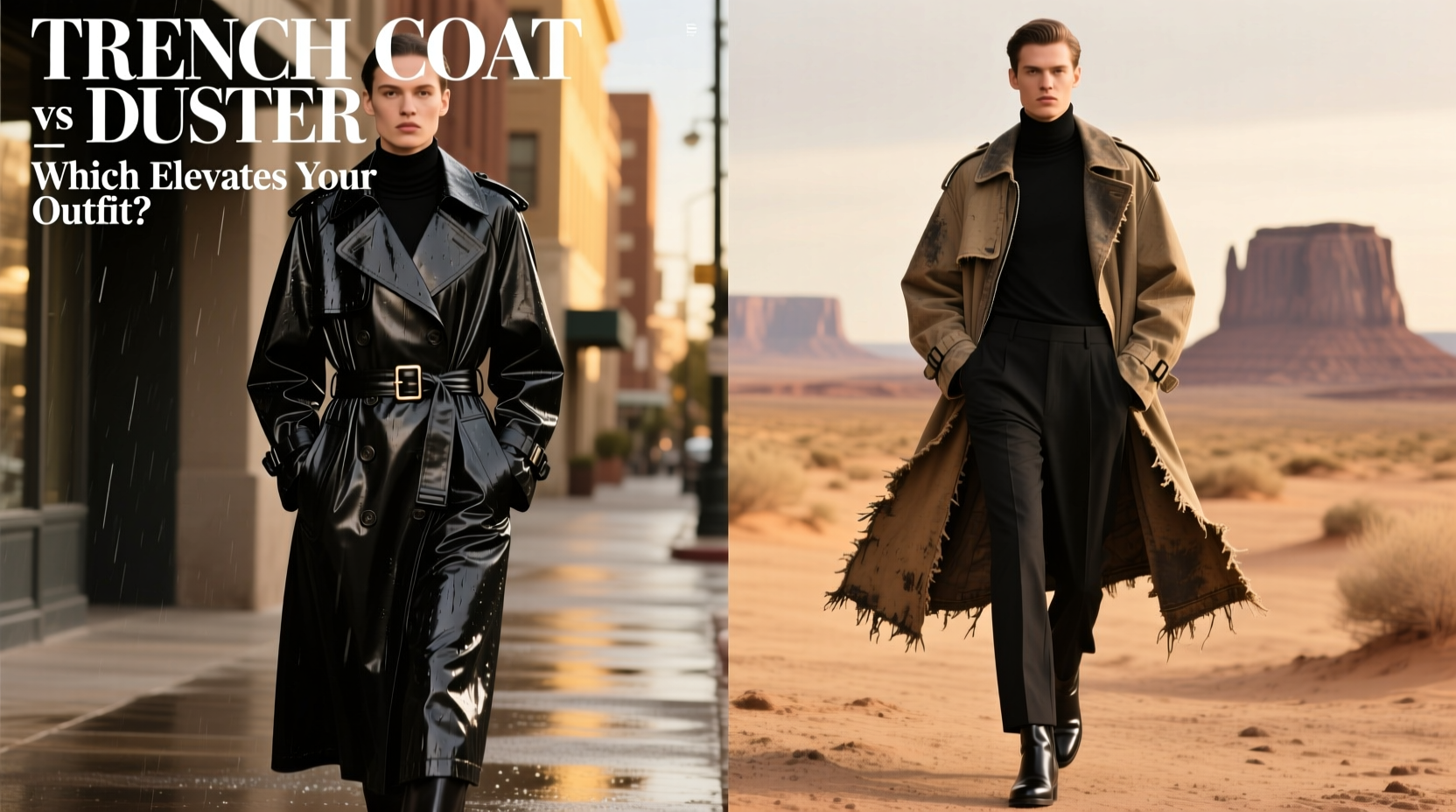 Trench Coats Vs Dusters Which Outerwear Elevates A Basic Outfit More