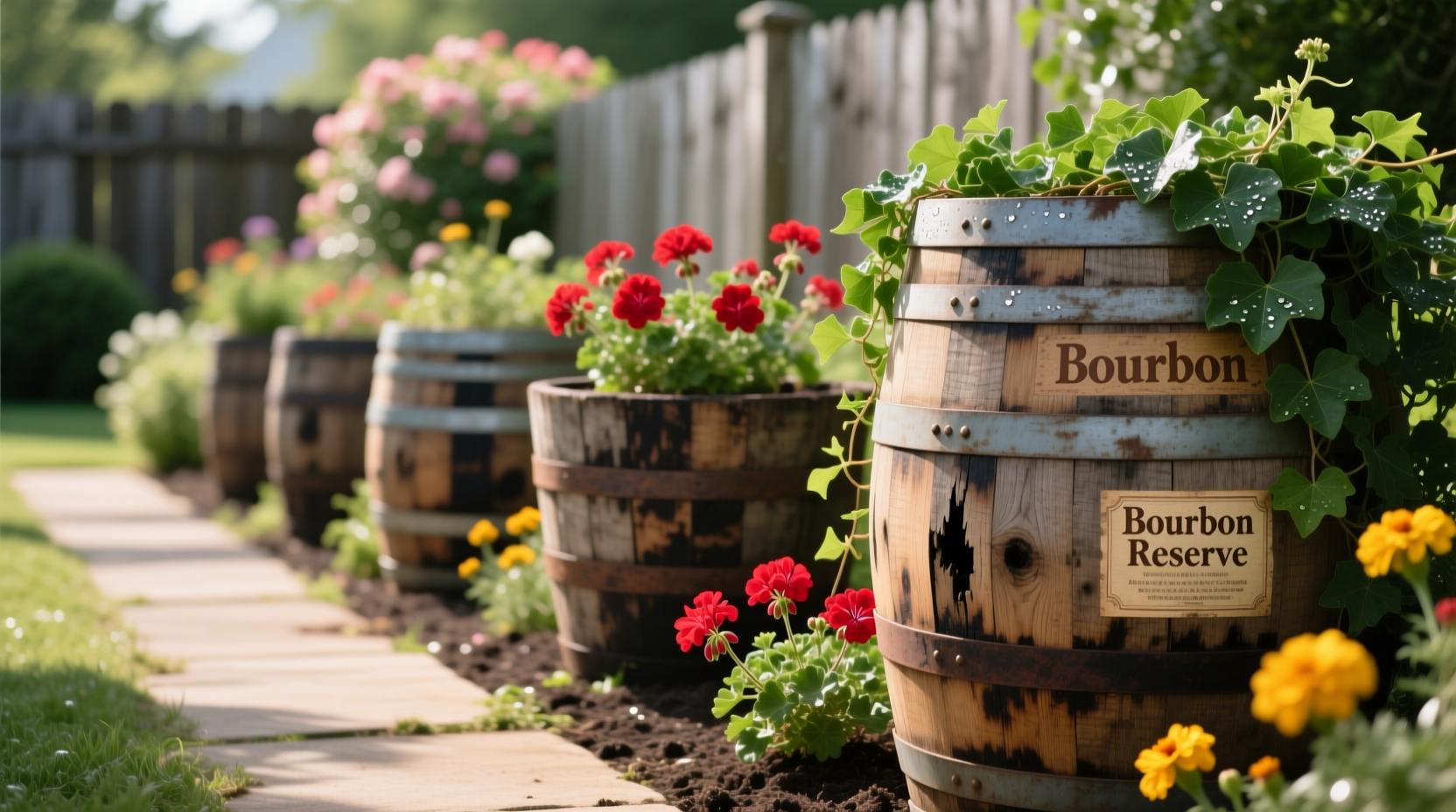Whiskey Barrel Planters For Gardens Do They Leach Harmful Compounds