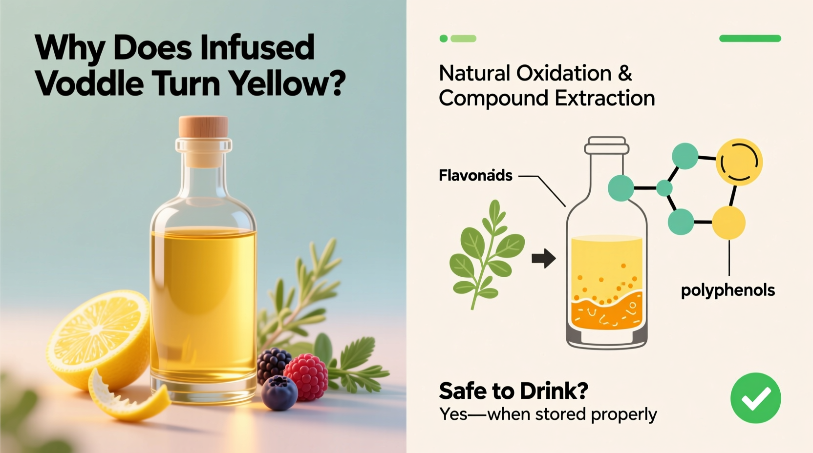 Why Does My Infused Vodka Turn Yellow And Is It Safe To Drink
