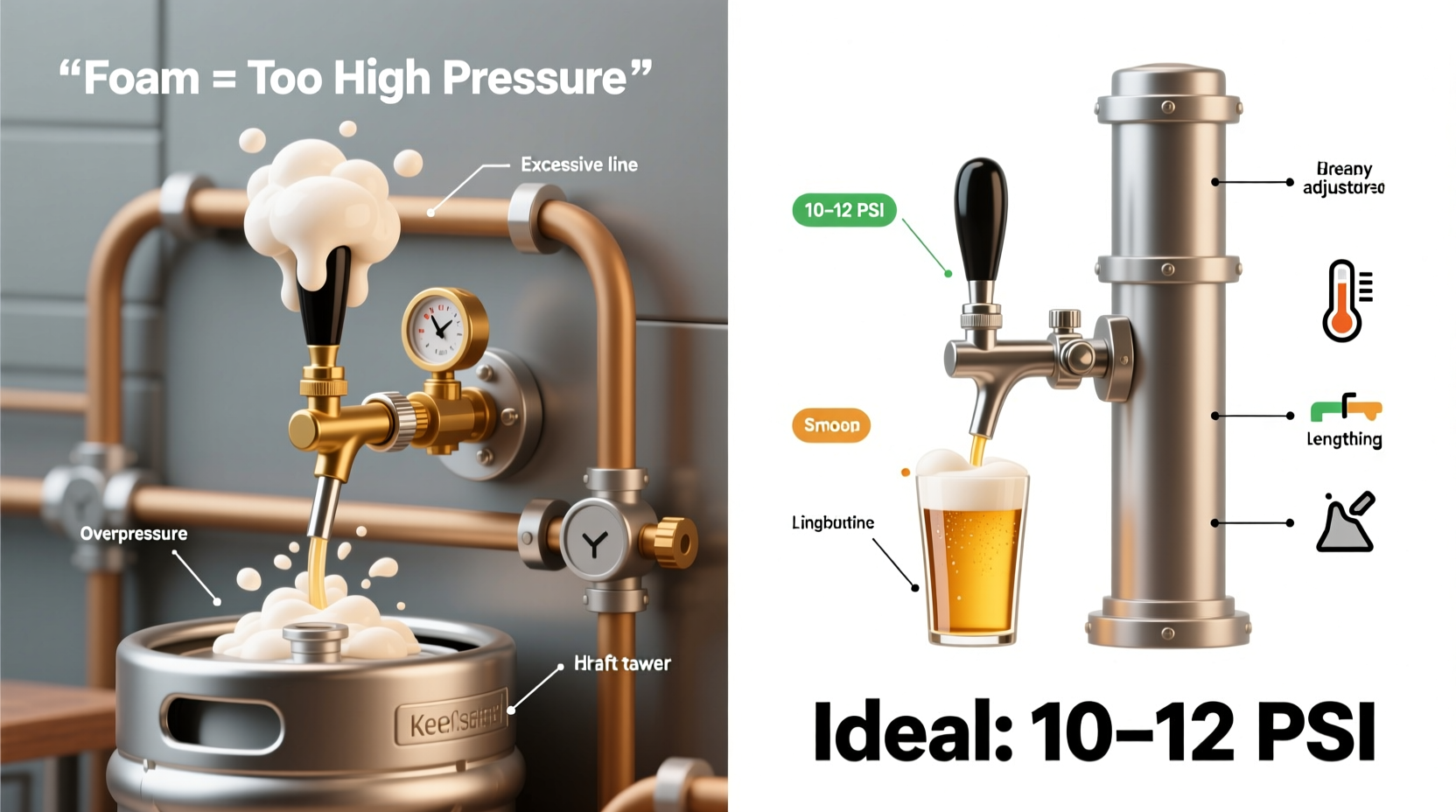 Why Does My Keg Beer Foam Excessively And How To Fix Tap Pressure