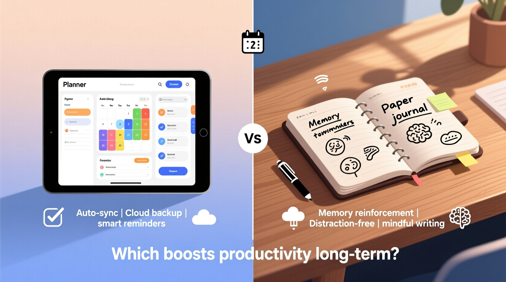 Digital Planner Vs Paper Journal Which Improves Productivity Long Term
