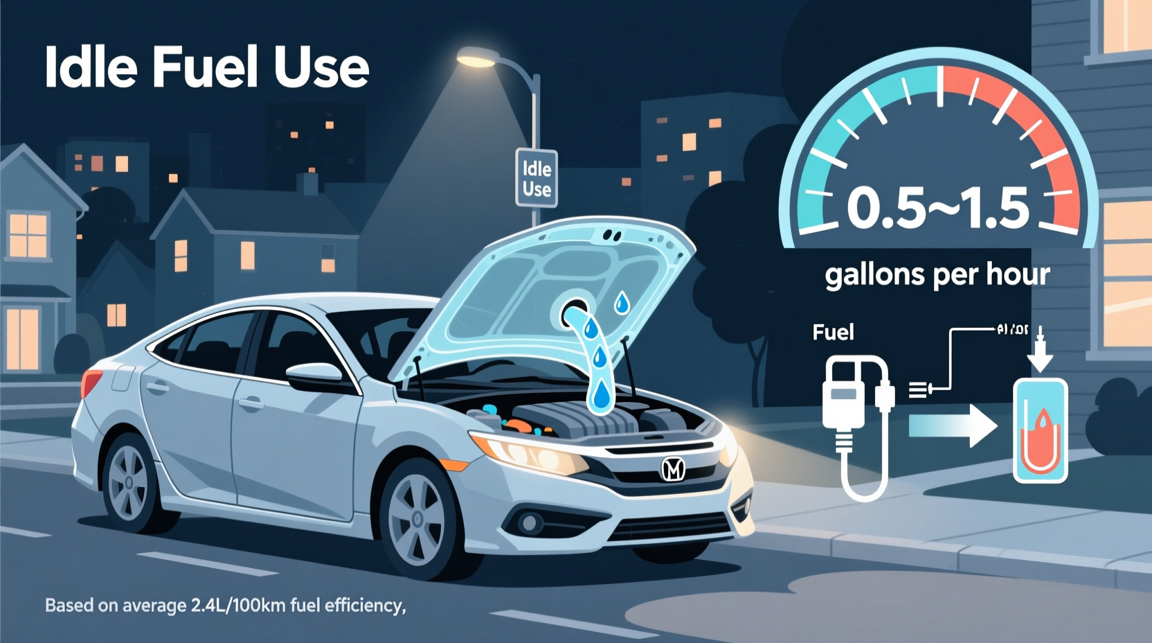 How Much Gas Does a Car Use at Idle Per Hour?