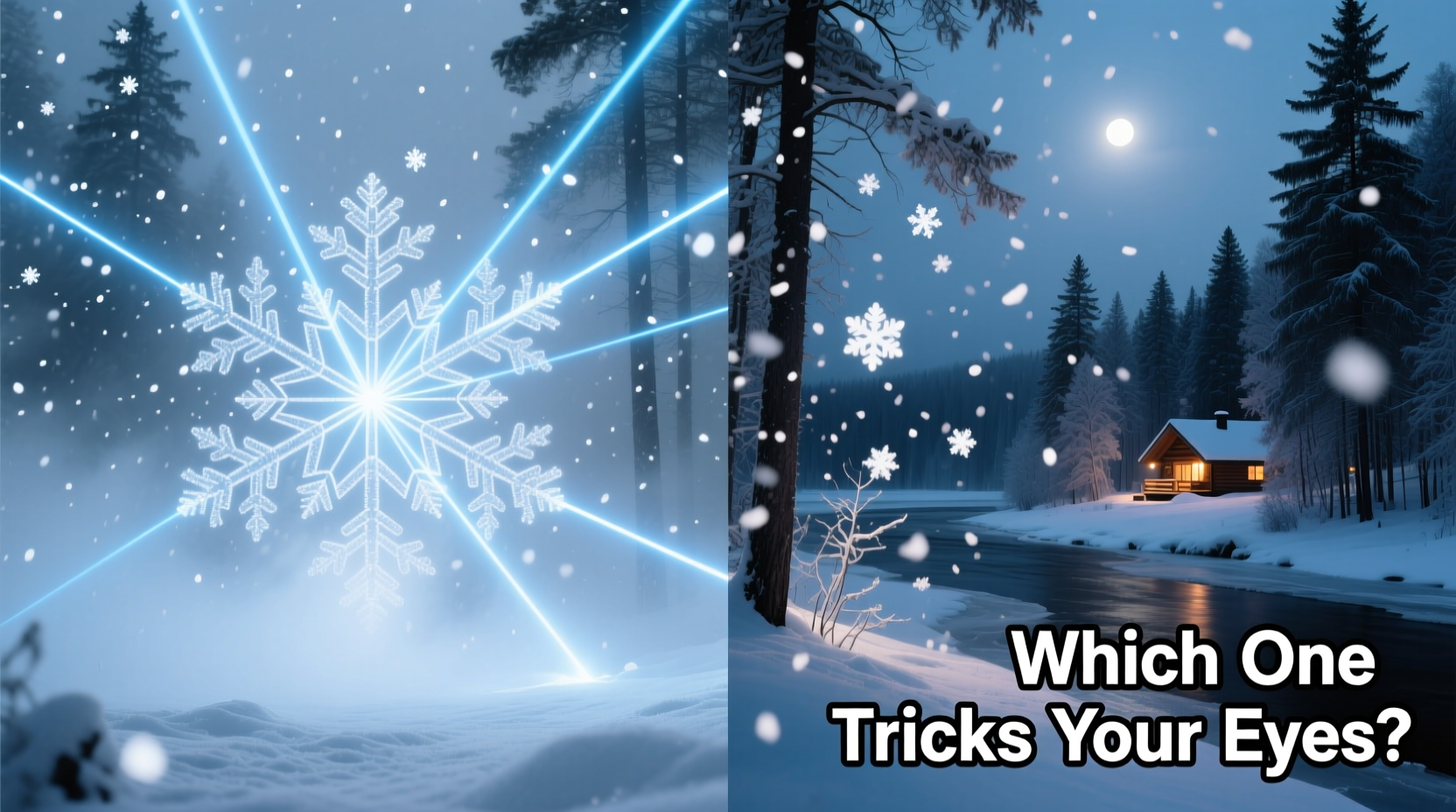 Laser Snowfall Projectors Vs Actual Falling Snow Effects Which Fools ...