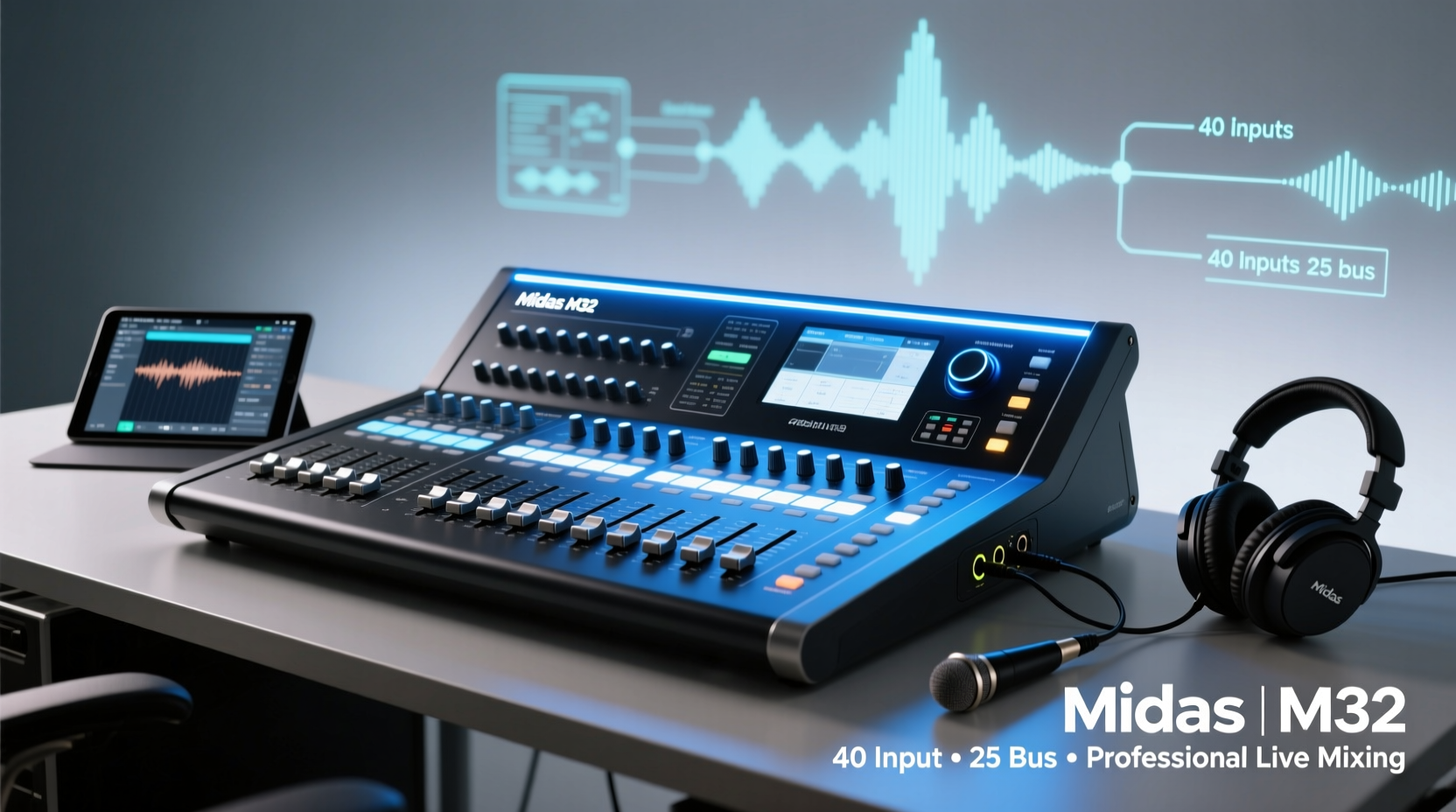 Cómo elegir un mezclador digital live mixer m32 digital 40 input 25 bus ...