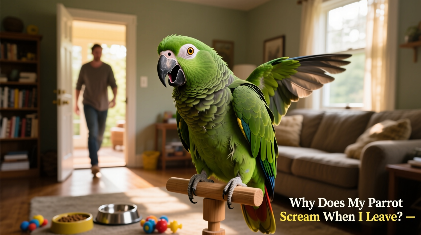 Why Does My Parrot Scream When I Leave The Room And How To Calm It Down