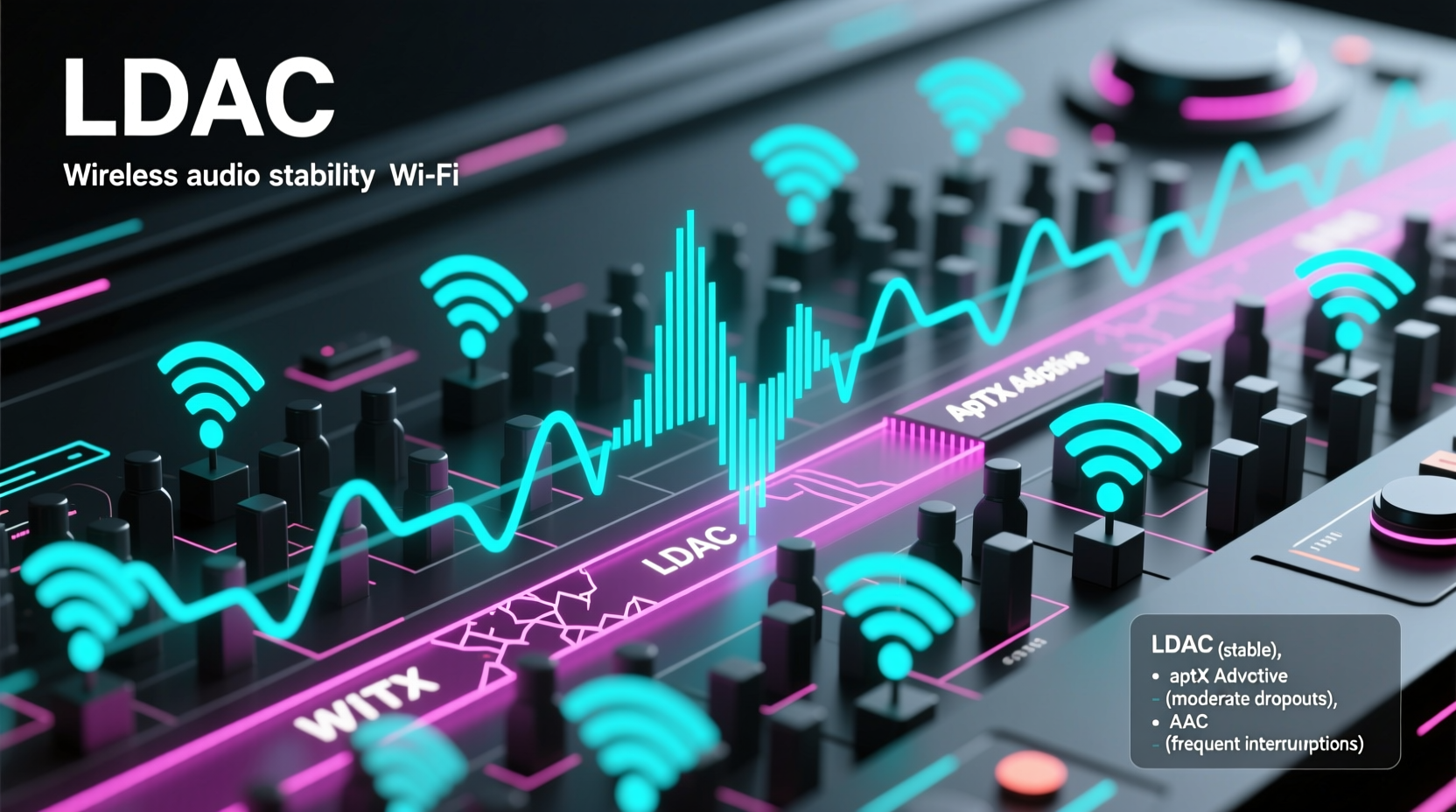 LDAC vs aptX Adaptive vs AAC: Best Codec for Crowded Wi-Fi