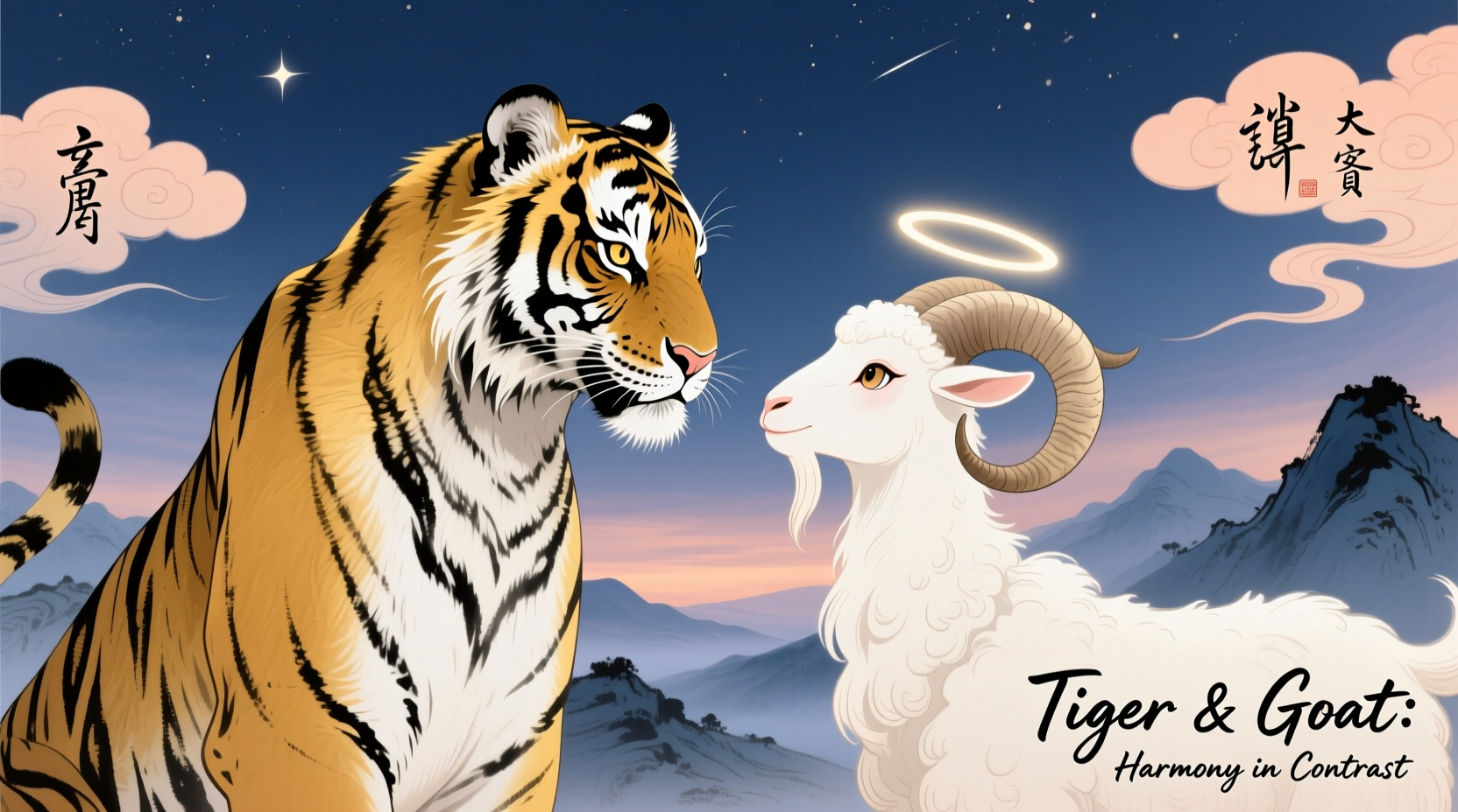 Male Tiger and Female Goat Compatibility in Love & Relationships